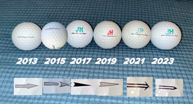 How to identify year of a Titleist ProV1 by markings | Joel Harris